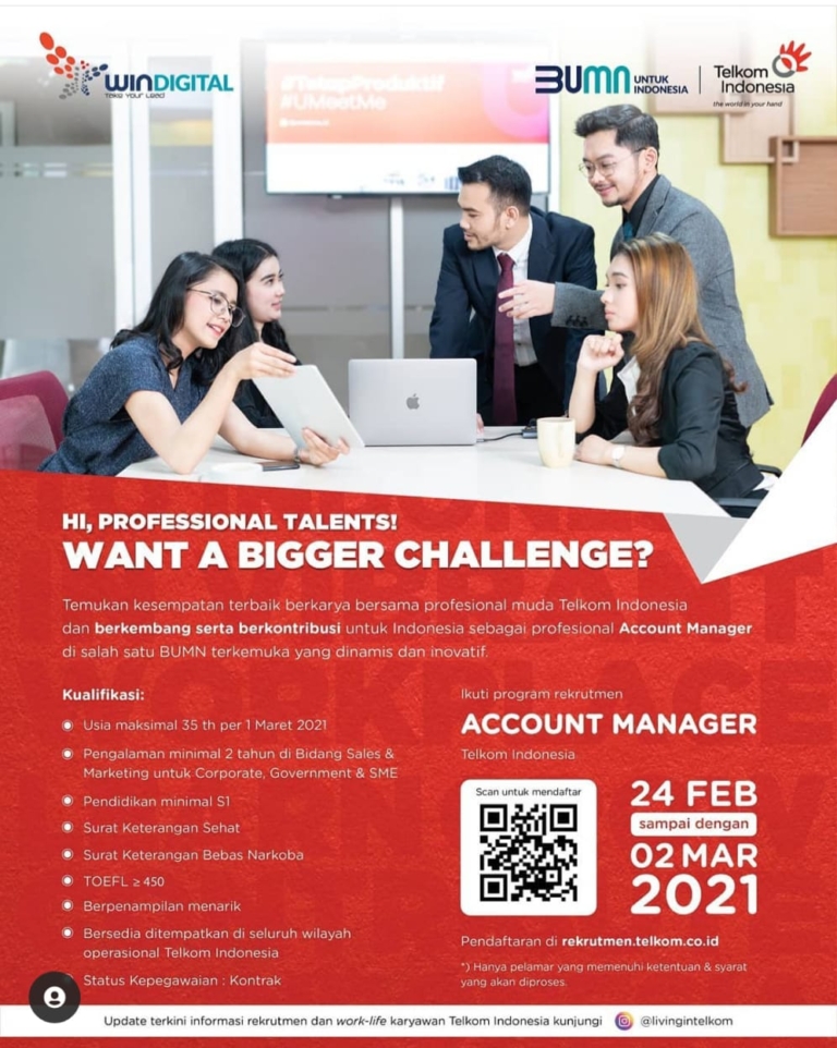 PROGRAM REKRUT FRESH GRADUATE 2021 TELKOM INDONESIA - Statistika Fakultas MIPA UII