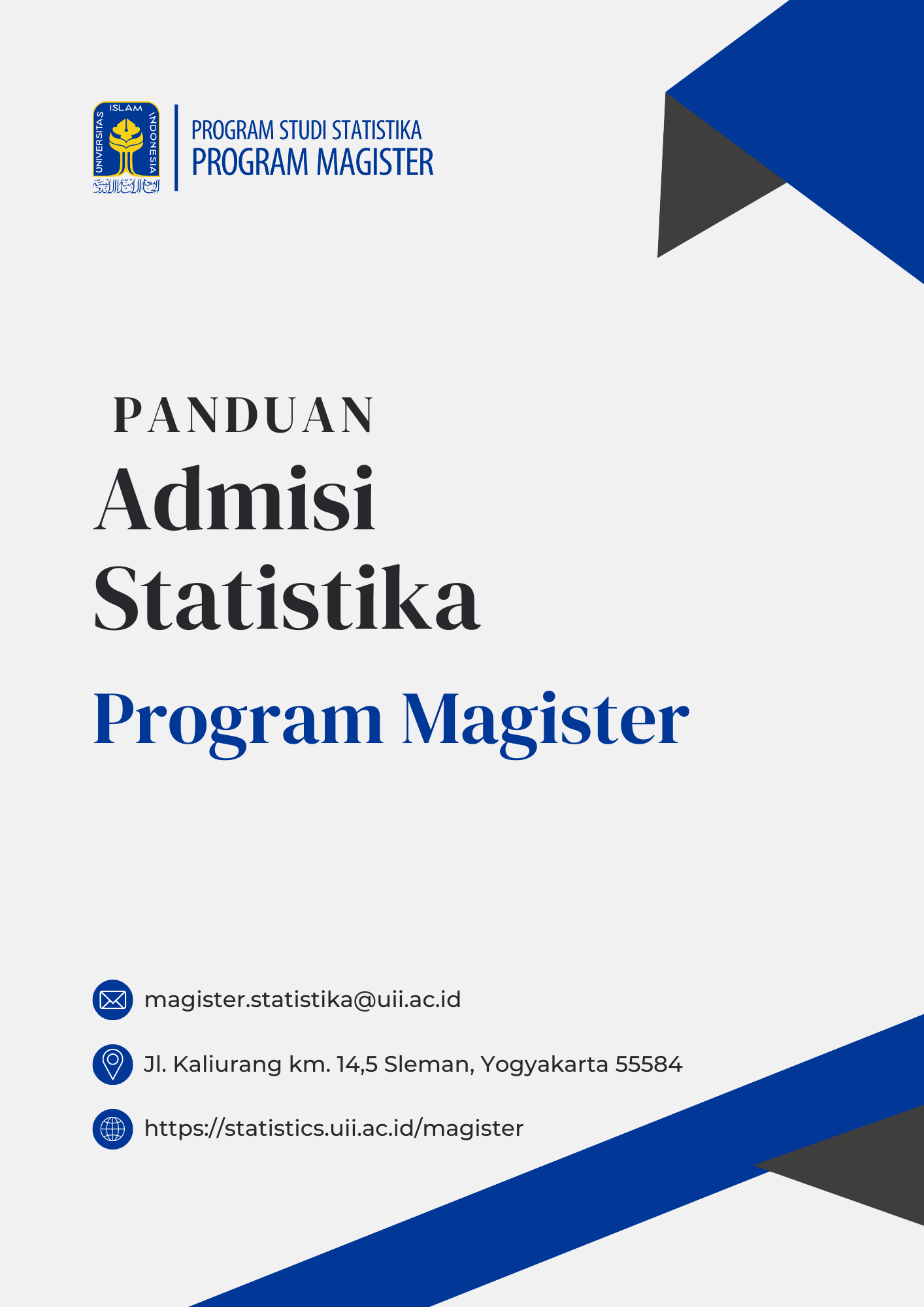 Panduan Admisi Statistika Program Magister - Statistika Fakultas MIPA UII